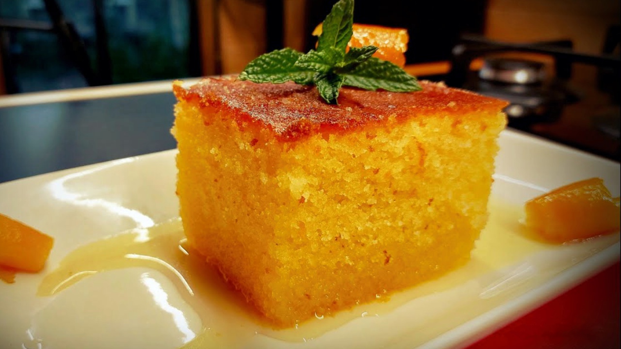 Greek Orange Cake With Syrup (Portokalopita)