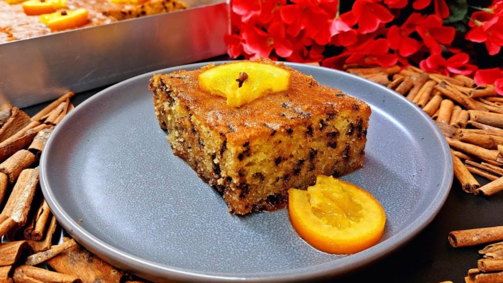 Greek Semolina Orange Pie (Portokalopita)